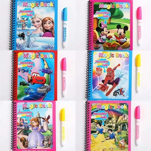 CHILDREN'S WATER MAGIC Painting Colouring Reusable Drawing Book | UK ...