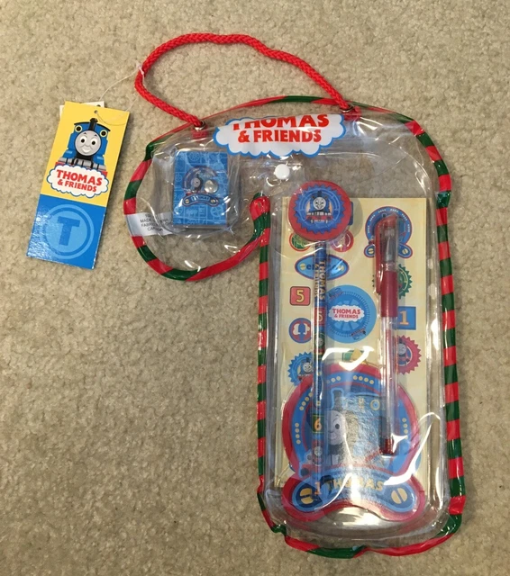 THOMAS FRIENDS CHRISTMAS Candy Cane Stocking Stationery Set Stickers ...