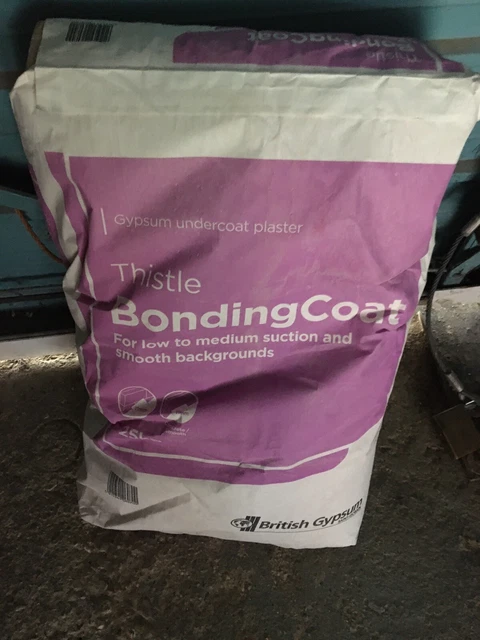 BRITISH GYPSUM THISTLE Bonding Coat Plaster 25kg £2.00 - PicClick UK