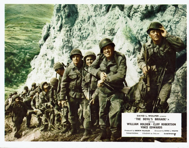 WILLIAM HOLDEN IN The Devil’s Brigade - 8x UK 8X10” Lobby Card Set 1968 ...