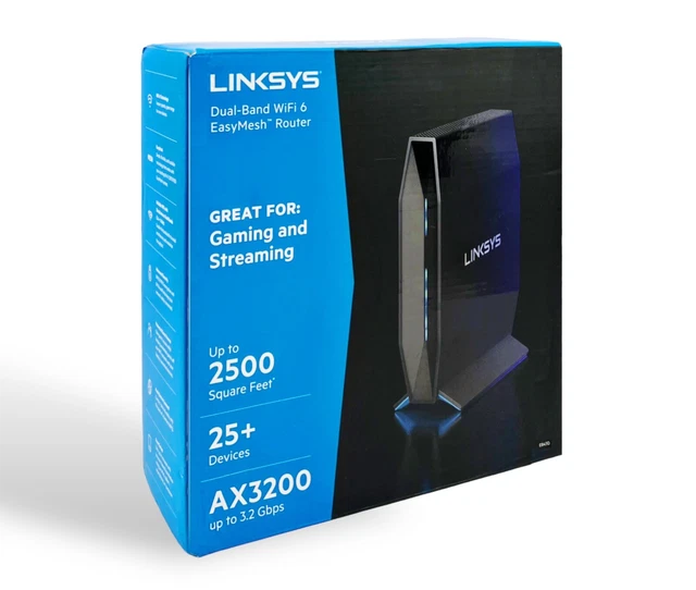LINKSYS DUAL-BAND AX3200 WiFi 6 Router E8450 NEW Sealed 3.2Gbps Gaming ...