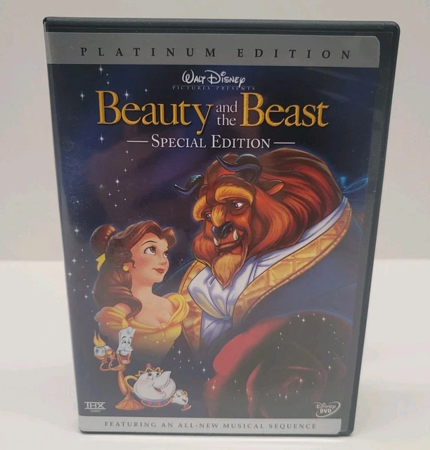 DISNEY BEAUTY AND the Beast - Platinum Edition DVD 2 Disc Set Special ...