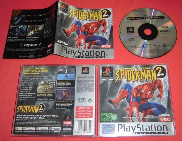 PLAYSTATION PS1 SPIDER-MAN 2 La Revanche d'Electro [PAL (Fr)] PS One ...