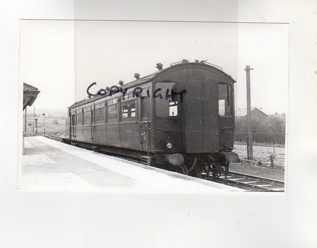 RAIL PHOTO LMS LYR Steam railmotor Blackrod station Lancashire Horwich ...