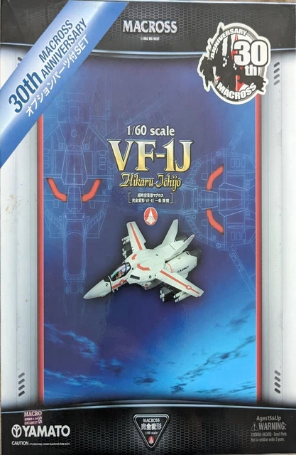 YAMATO 1/60 SUPER Dimension Fortress Macross Vf-1J Ichijo Hikaru Machine Missing £61.99 ...