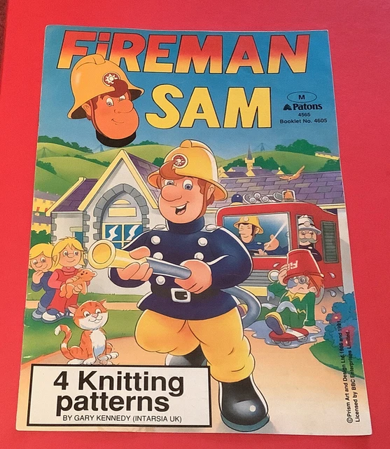 FIREMAN SAM 4 Intarsia Knitting patterns By Gary Kennedy £6.00 ...