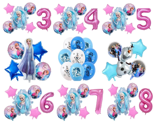 FROZEN BALLOONS ELSA age set Foil Latex Girl Kids Birthday Party ...