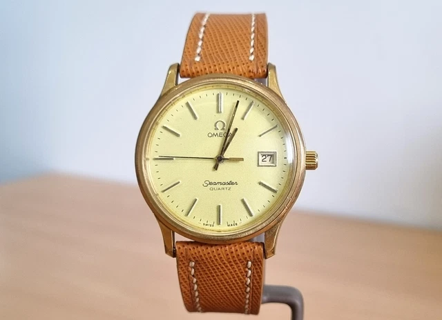 VINTAGE OMEGA SEAMASTER Swiss 7 jewel quartz watch cal 1342 - Repair or ...