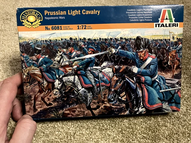 ITALERI 6081. NAPOLEONIC Wars. Prussian Light Cavalry. 1/72 Scale. EUR ...