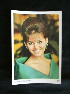 CLAUDIA CARDINALE CARTE Card Bubble Gum Leaf 1960 N° 89 Artistes Cinema ...
