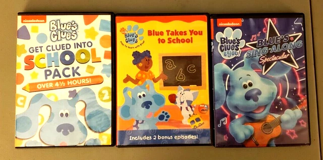 3 BLUE'S CLUES DVDs-Sing-Along Spectacular, School Pack, Takes you to ...