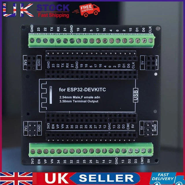 3 Types Outputs Gpio Expansion Module For Esp32 Devkitc Esp Wroom 32 £959 Picclick Uk