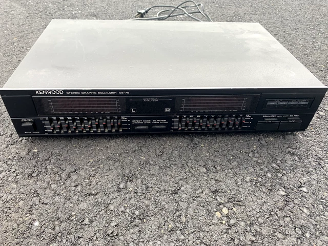 VINTAGE KENWOOD GE-76 9-Band Stereo Graphic Equalizer Spectrum Analyzer ...