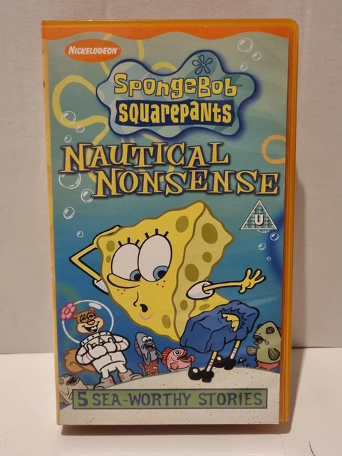 SPONGEBOB SQUAREPANTS - Nautical Nonsense 2003 - VHS Tape Video orange ...