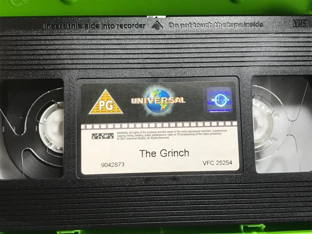 VINTAGE JIM CARREY The Grinch Movie (2001) Vhs Video Tape $13.38 ...