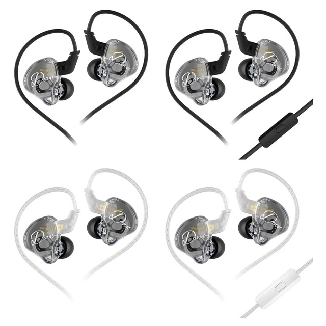 3.5MM IN EAR Headphones Dynamic 10mm Driver Unit Earphones Wire Control ...