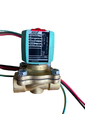 ASCO 2-WAY WATER Brass Solenoid Valve 1/2" NPT Air Gas 150PSI 2W ...