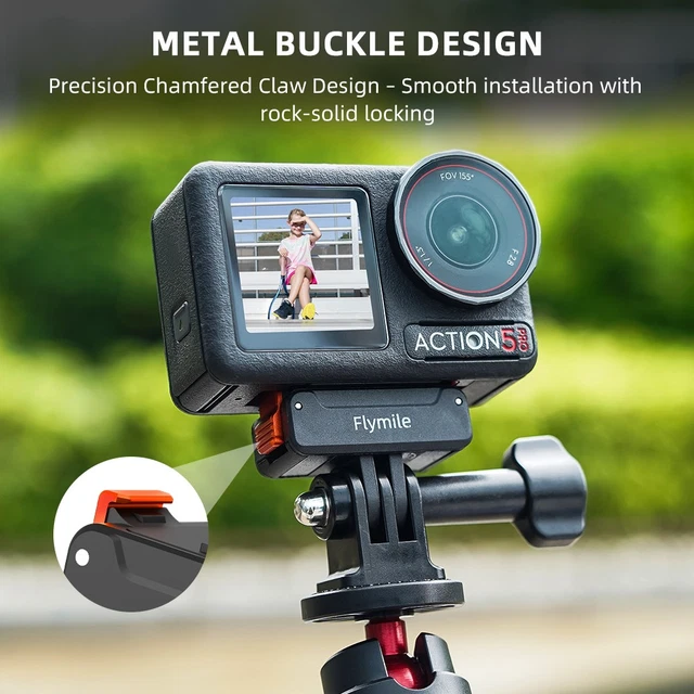 MAGNETIC QUICK-RELEASE ADAPTER Mount for DJI ACTION 3/4/5 PRO Cameras ...