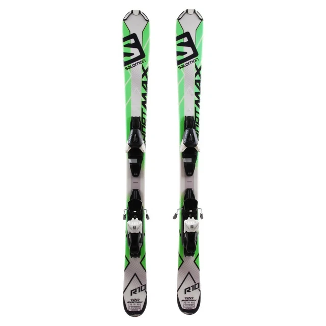 MINI SKI OCCASION Salomon short max + fixations - Qualité A - 120 cm ...