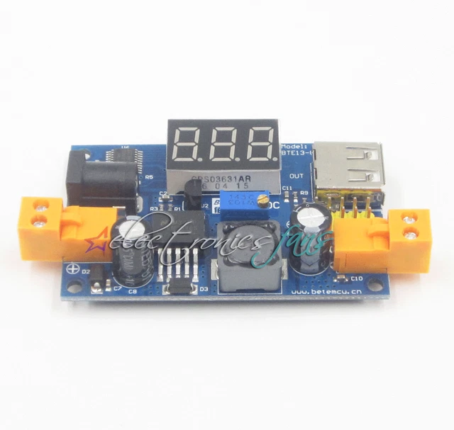 LM2596 DC BUCK Converter Step-Down Power Modul+LED Voltmeter 1.25-37V ...
