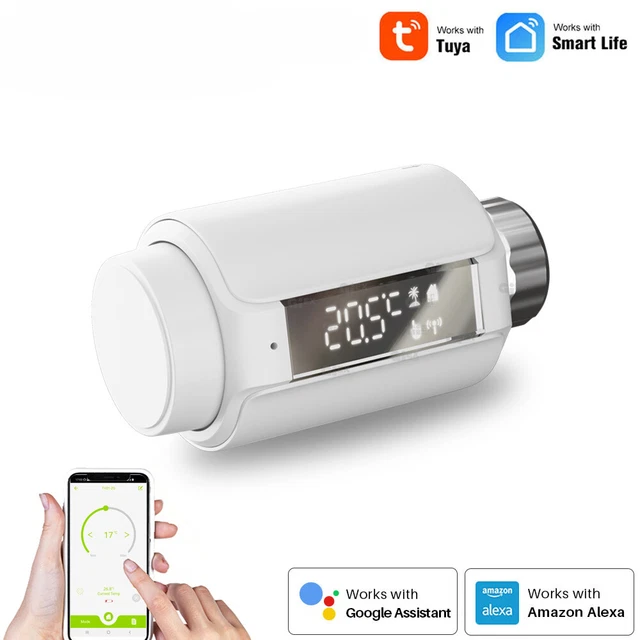 SMART RADIATOR VALVE TRV Actuator Programmable Temp Controller Voice ...