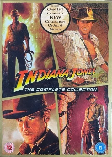 DVD INDIANA JONES Complete Collection (Box Set) 1st 4 Movies Harrison ...