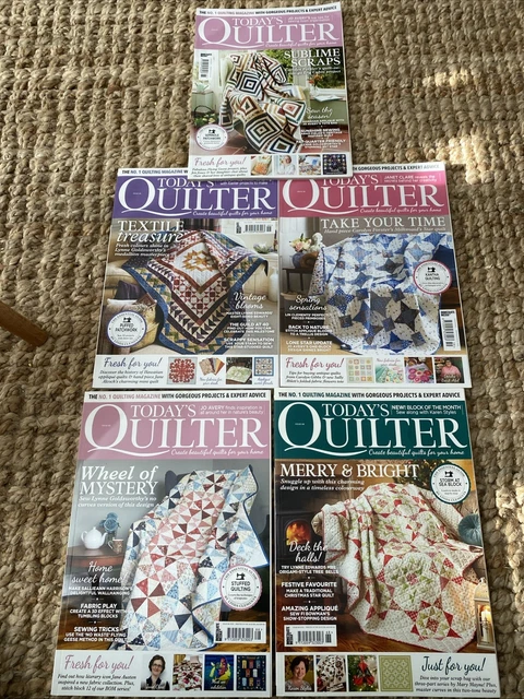 5 QUILTING MAGAZINES - Today's Quilter Issue 61,46,59,66,68 Good ...