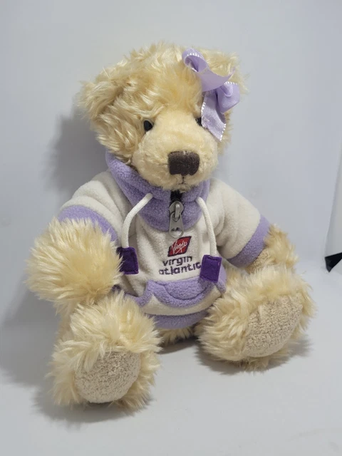 VIRGIN ATLANTIC SCARLET Teddy Bear Cuddly 9"Plush Soft Toy By Russ ...
