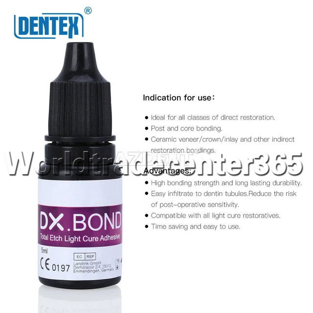 DENTAL LIGHT CURE One Step Dentin Enamel Resin Bonding Adhesive DX.BOND ...