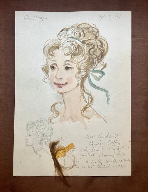 ORIGINAL CHARACTER STAGE Drawings 'She Stoops to Conquer' Young Vic ...