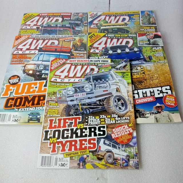 5 X 4WD Action Magazines Travel Australia Guides Destinations Mixed Lot ...