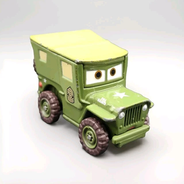 DISNEY PIXAR CARS - Mini Racer Sarge Diecast Army Jeep Figure Toy Car ...