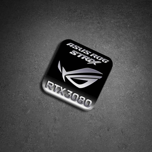 ASUS ROG STRIX RTX 3080 - PC Case Sticker - Black £4.99 - PicClick UK