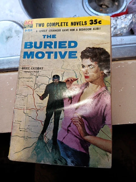 PULP FICTION ACE Double Novel Buried Motive & Marked For Murder £6.31 ...