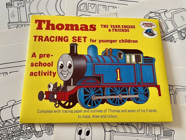 THOMAS THE TANK Engine Tracing Set. 1984. Michael Stanfield. £8.99 ...