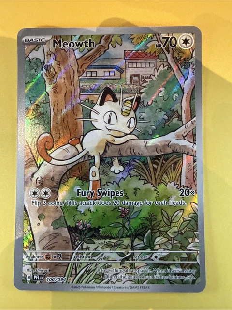 POKÉMON TCG MEOWTH 106/094 Phantasmal Flames £10.80 - PicClick UK