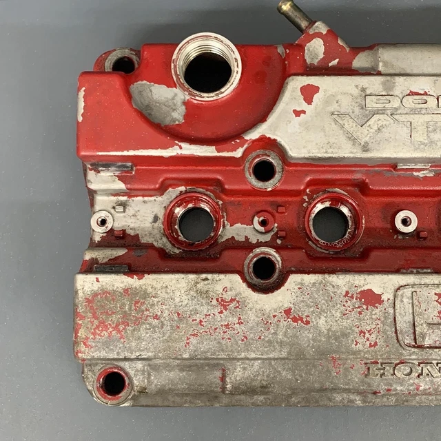 HONDA B16 B18 B16b Ek9 Integra Engine Rocker Cover Wrinkle Red ...