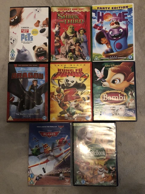 DVD BUNDLE X 8 Walt Disney, Pixar, Childrens Animated Cartoon Family (1 ...