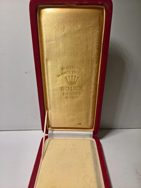 ULTRA RARE VINTAGE Rolex Coffin Box 1950/60 Ovetto - Ovettone Genuine ...