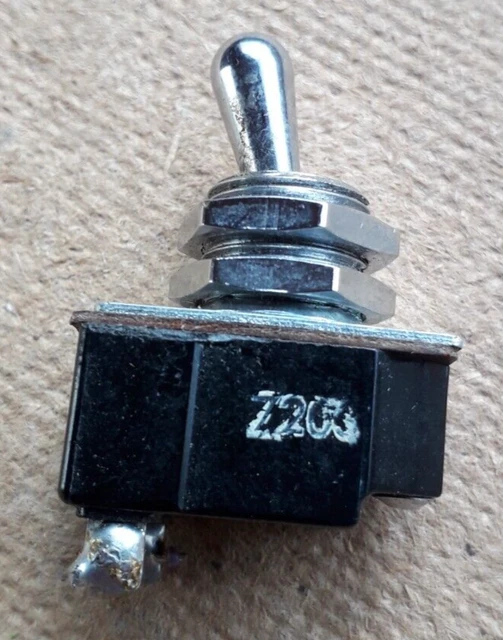 VINTAGE CH TOGGLE Switch On/Off Chrome Lever Mg Austin Jaguar Morris ...