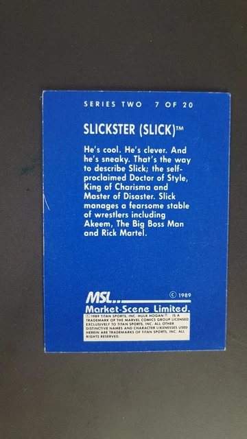 SLICK WWE WWF WCW Wrestling 1989 Superstars Scanlens Card $6.00 ...