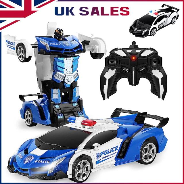 TRANSFORMER RC ROBOT Car Remote Control Kids Boys Xmas Toys 2.4Ghz 360 ...