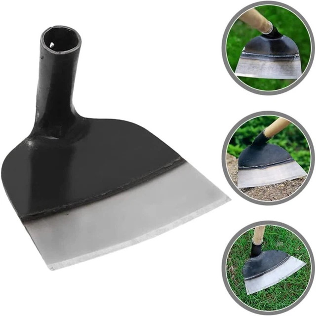 GARDEN HOE HEAD Manganese Steel Weeding Loosening Soil Hoe Head Heavy ...