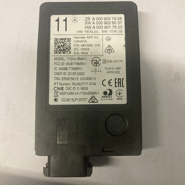 MERCEDES BENZ W213 W222 W238 Radar Sensor Oem A0009057908 EUR 148,02 ...