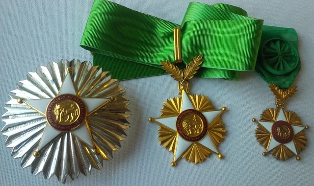 1960 SENEGAL ORDER of the Lion Commander Set Breast Star Neck Chest ...