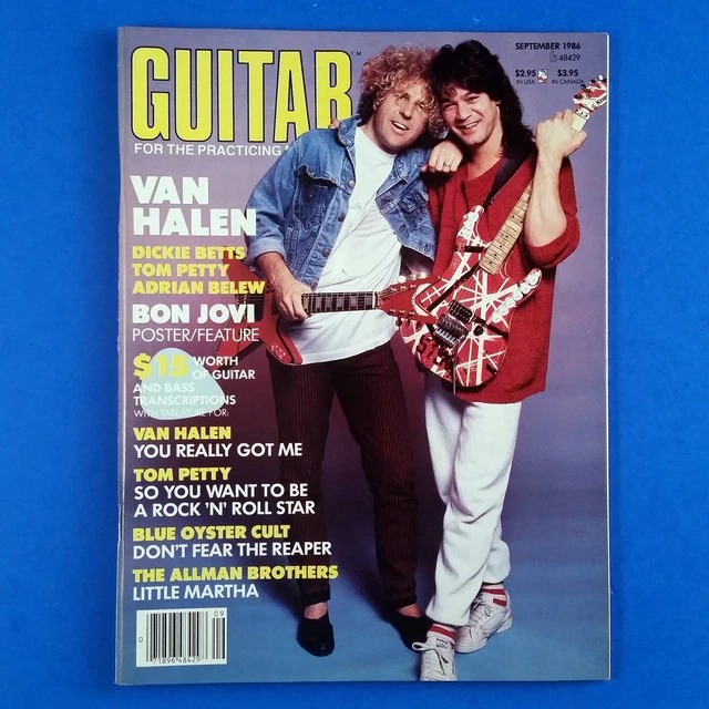 GUITAR FOR THE Practicing Musician Magazine September 1986 Sept Van ...