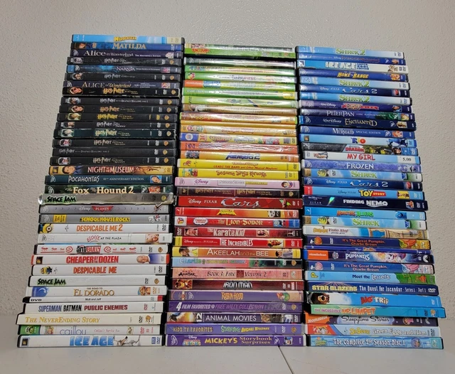LOT OF 100 DVD’s Kids & Family Children's Baby Pooh Potter Garfield Pixar Disney $28.78 ...