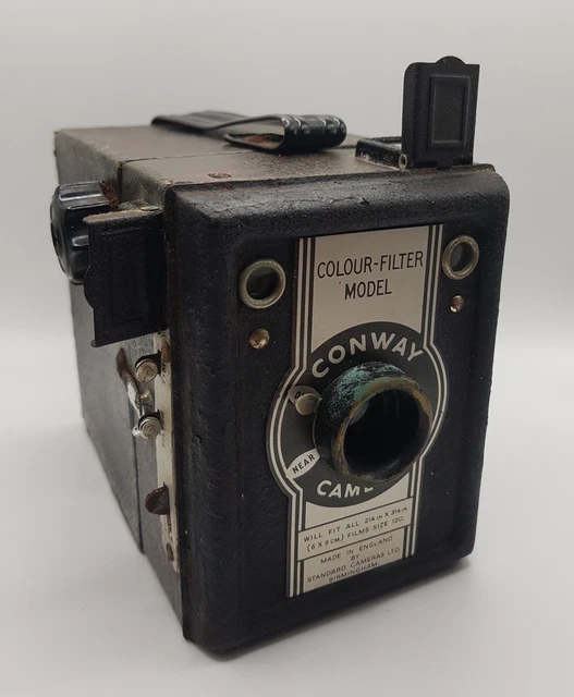 CONWAY COLOUR FILTER Model Vintage Box Camera - Made in England £8.50 ...