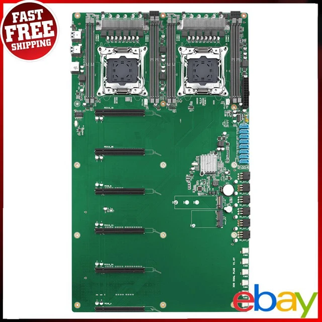 X99 DUAL PLUS Miner Motherboard 4 *USB3.0 LGA 2011-3 V3/V4 CPU Socket ...