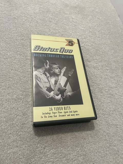 STATUS QUO ROCKING Through The Years VHS Rare Vintage Classic Rock £1. ...